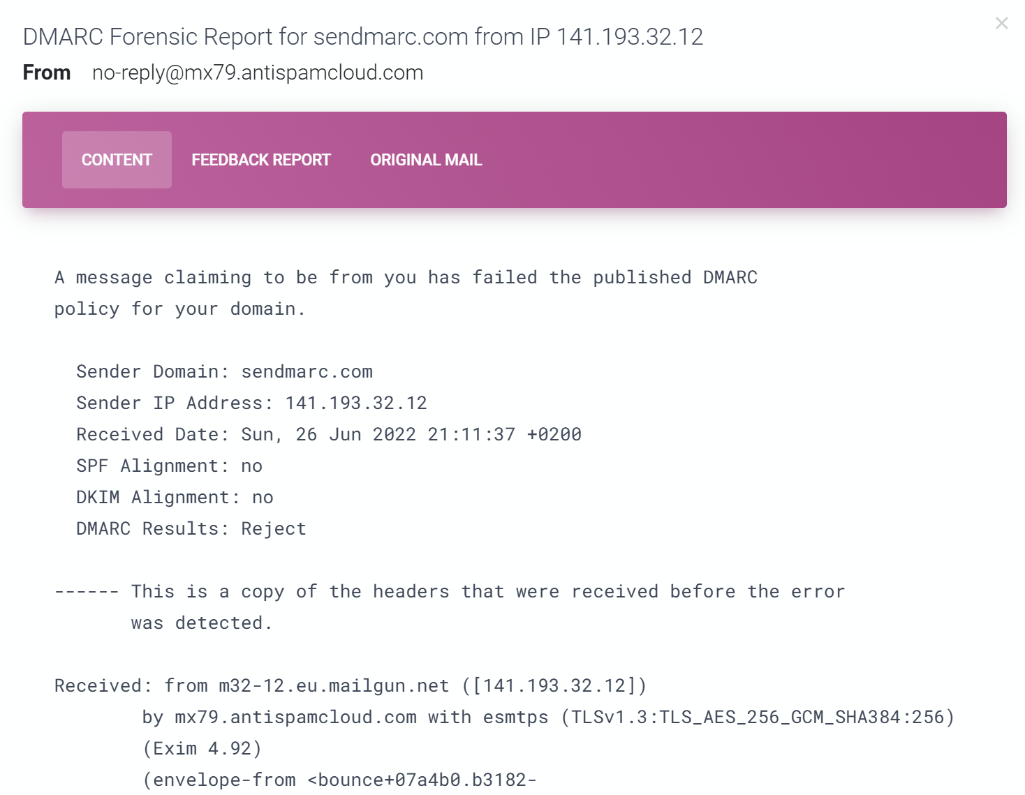 Forensics Reports Dashboard