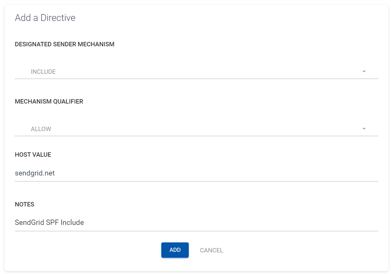 Sendgrid SPF and DKIM Set Up