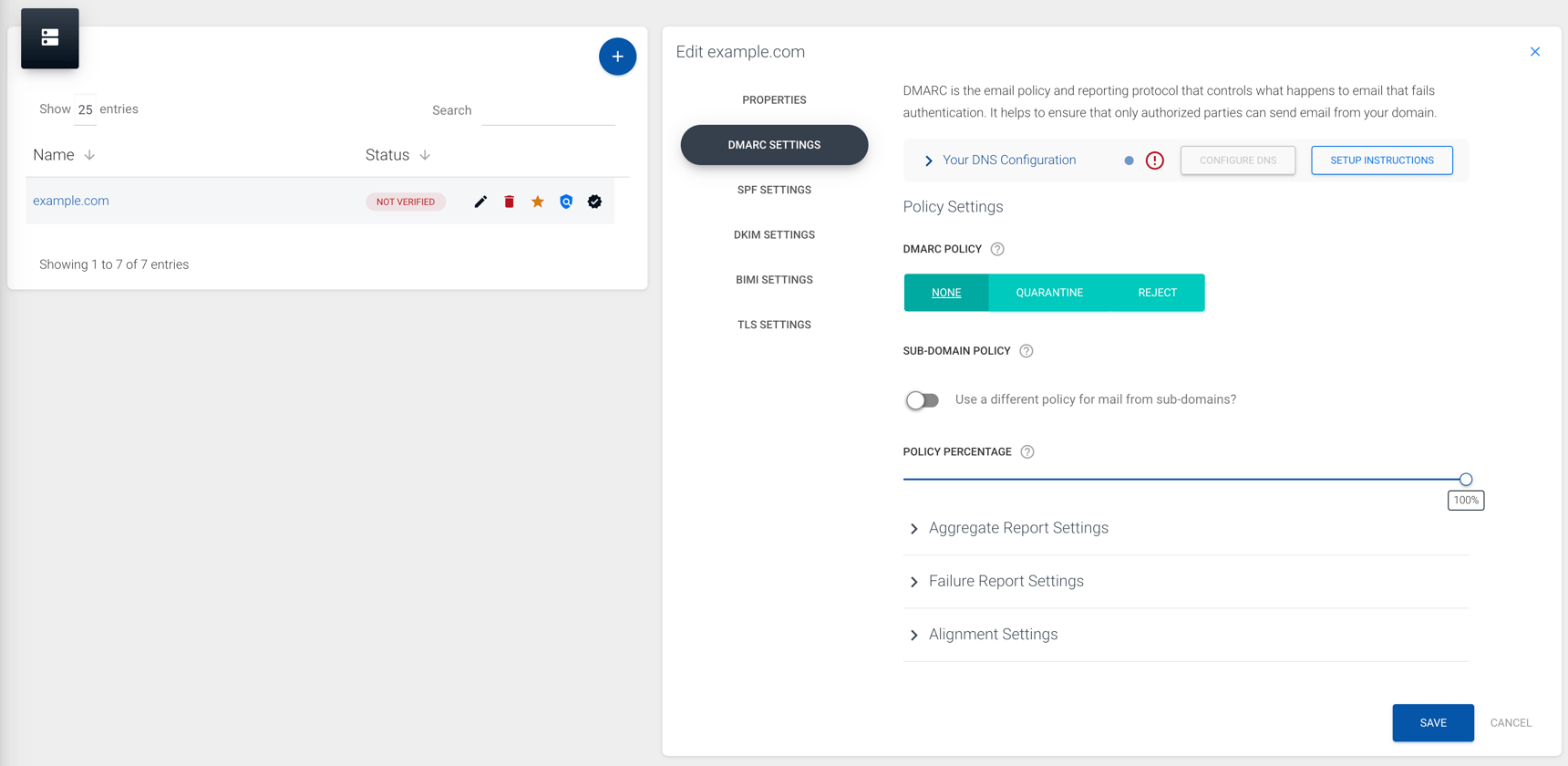 DMARC Configuration Settings & Setup