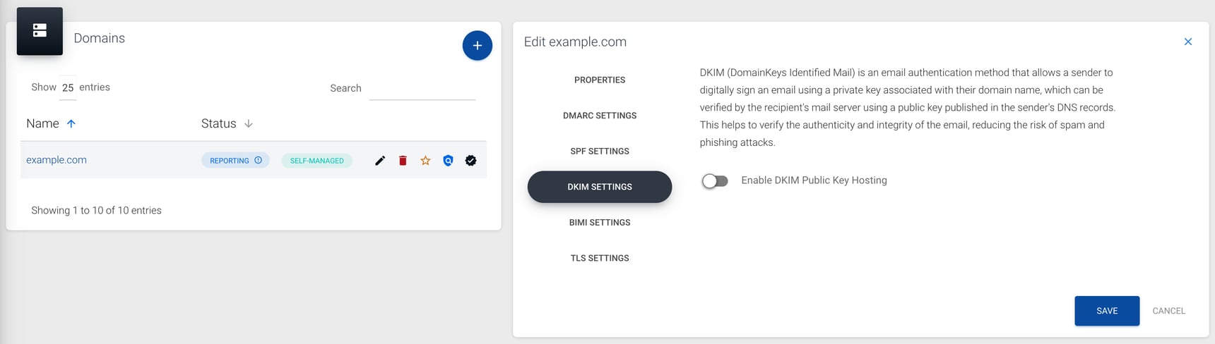 DKIM Configuration Settings & Setup