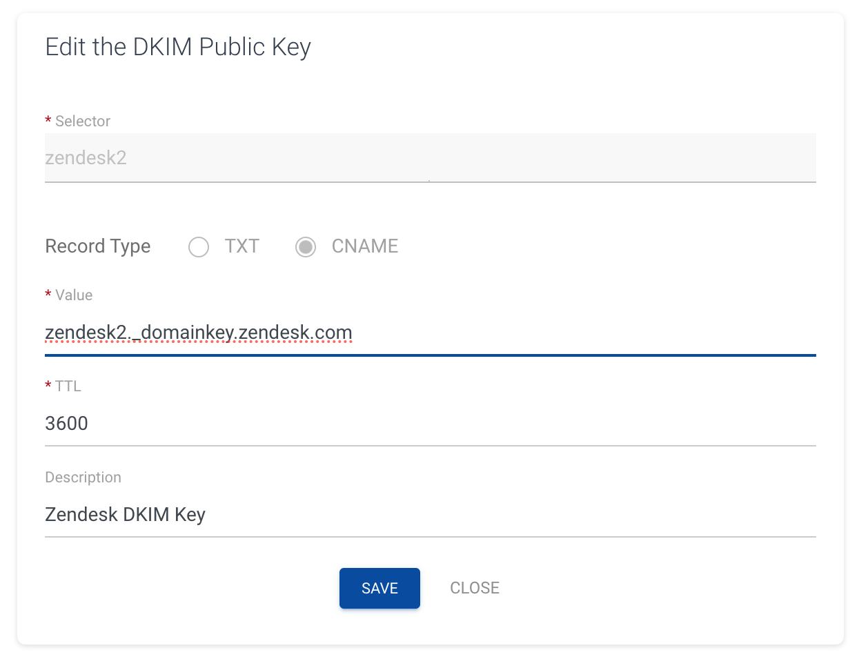 DKIM Configuration Settings & Setup